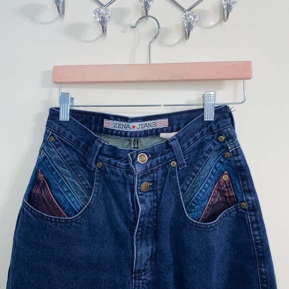 Zena | Jeans | Zena Vintage Colorblock Jean Pants 6 | Poshmark